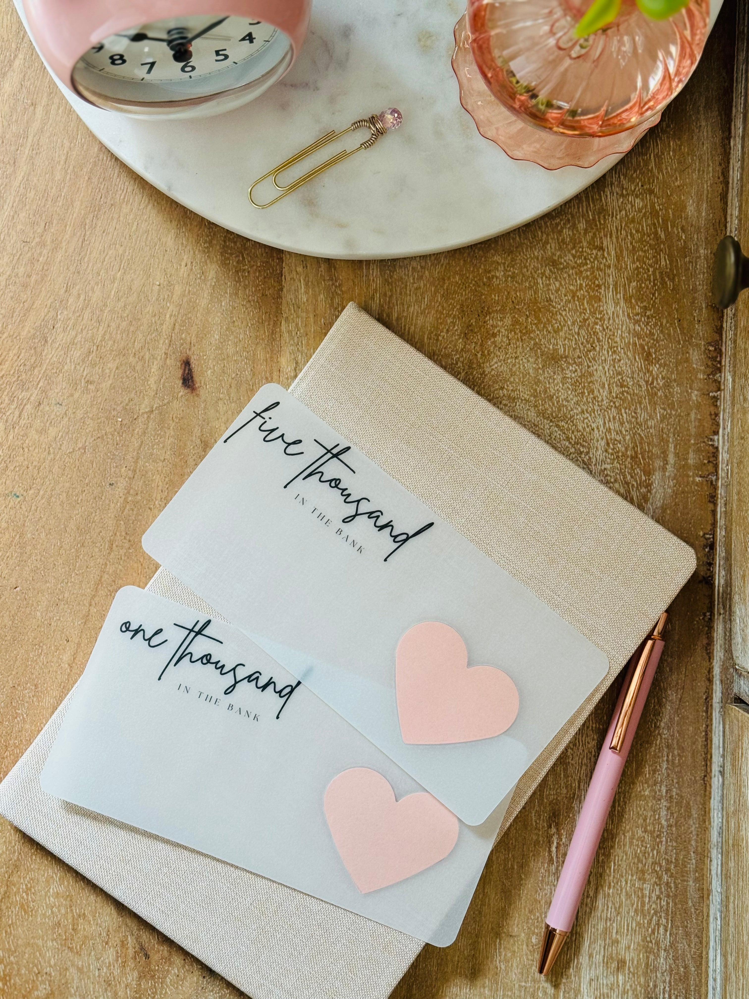Krafted by Koko - Placeholders for Cash Budgeting Lifestyle