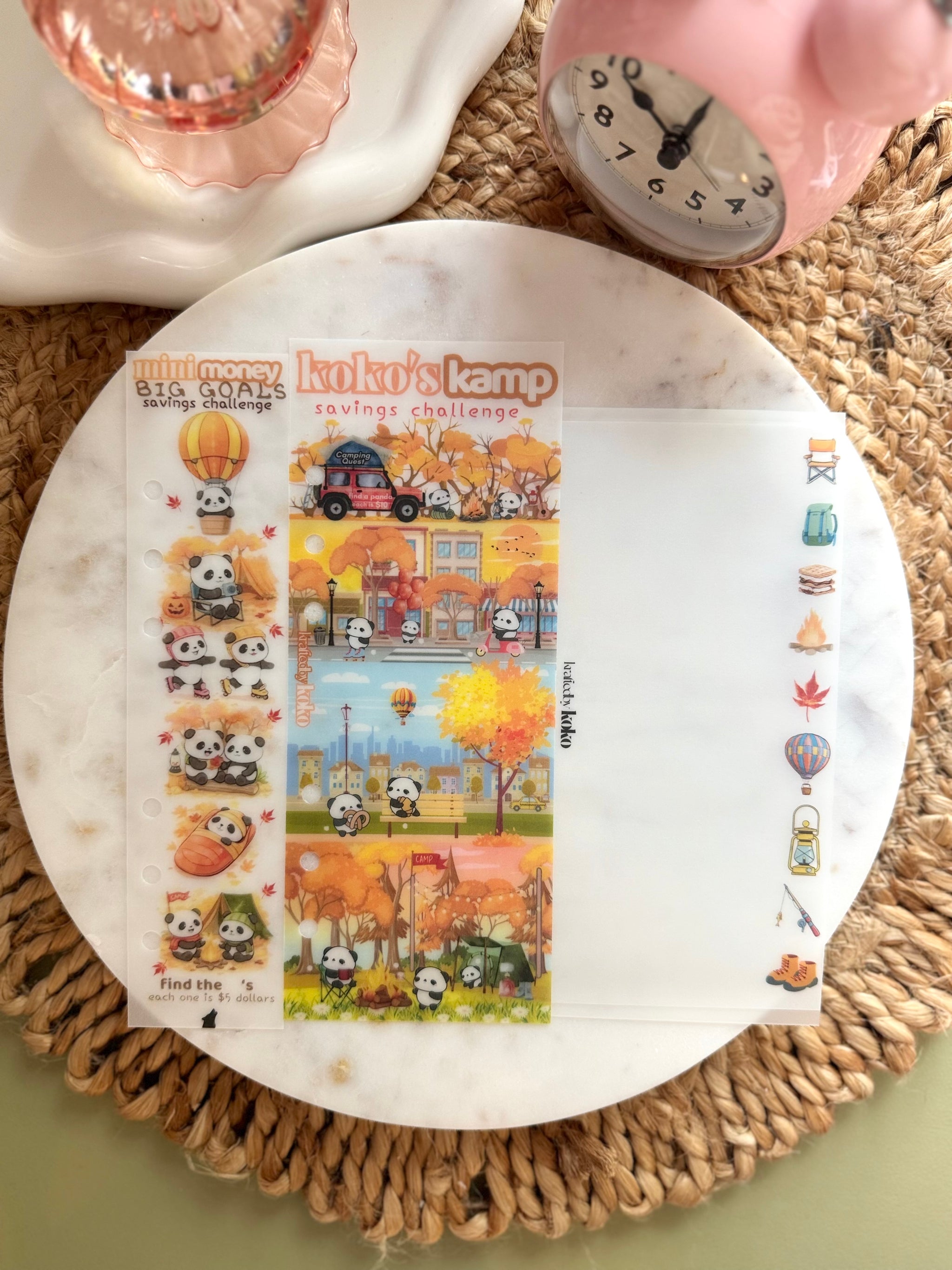 Koko's Cozy Kamp Savings Challenge 🍂🐼 – Krafted by Koko