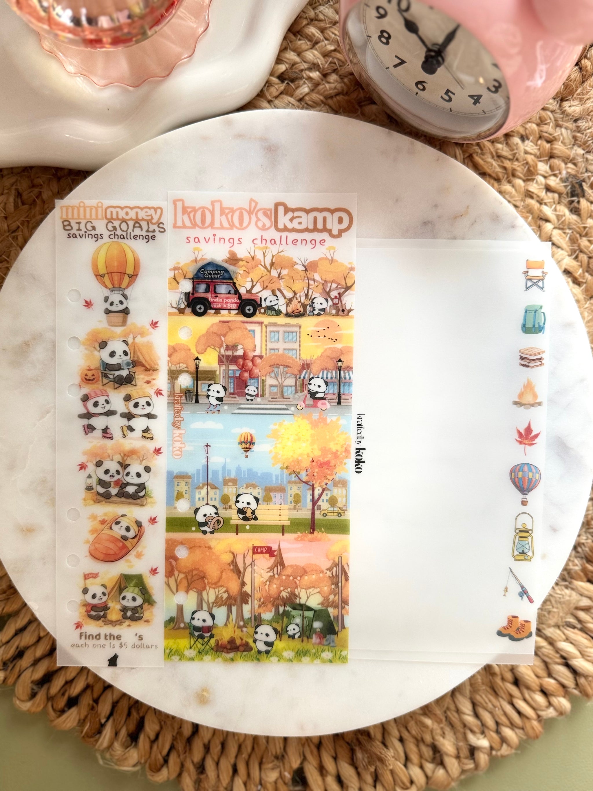 Koko's Cozy Kamp Savings Challenge 🍂🐼 – Krafted by Koko