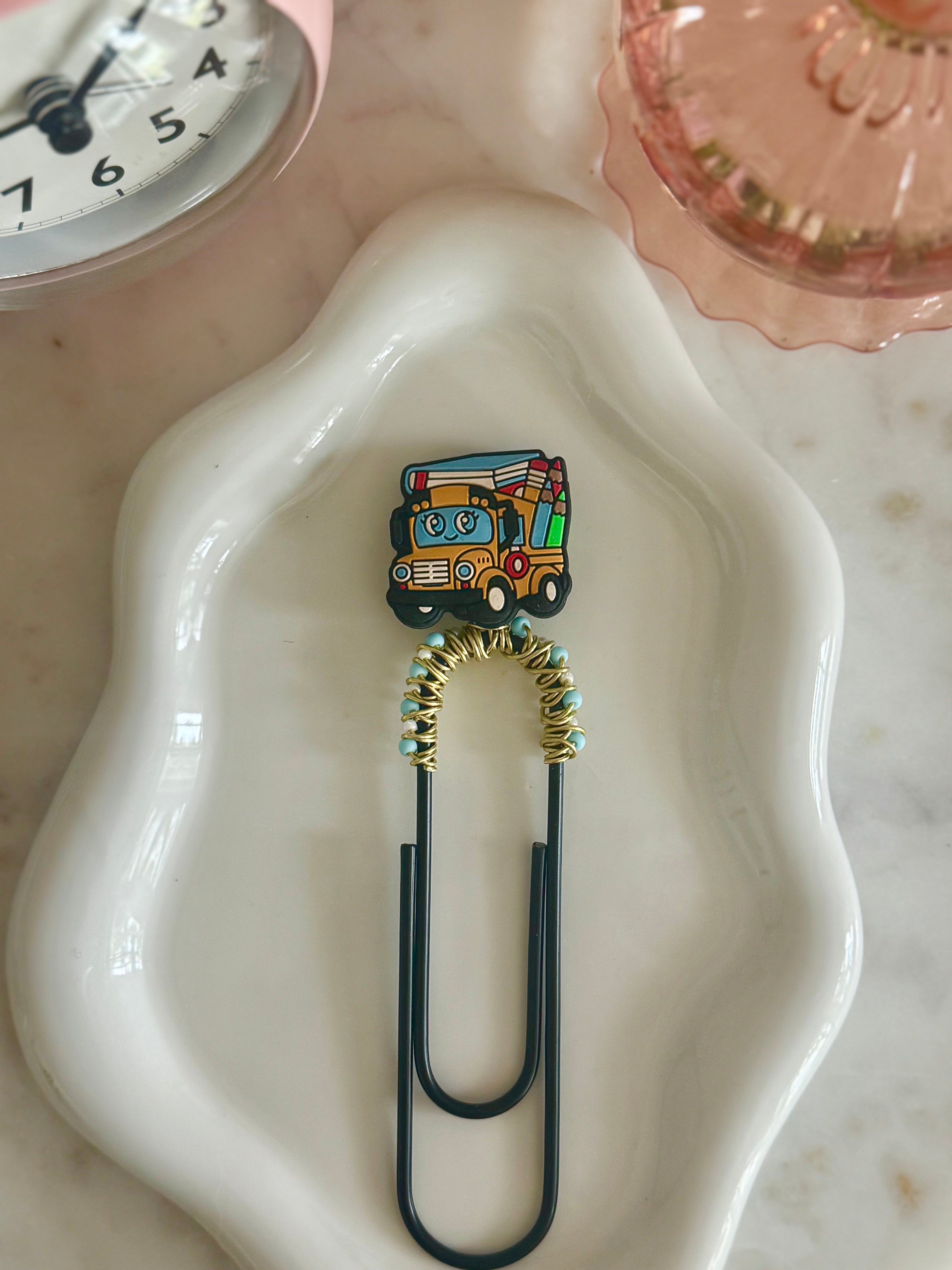 Buddy the Bus Jumbo Paperclip 🚍📚 – Krafted by Koko